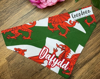 Welsh National Flag Bandana Pet Accessories Pet Supplies etna.com.pe