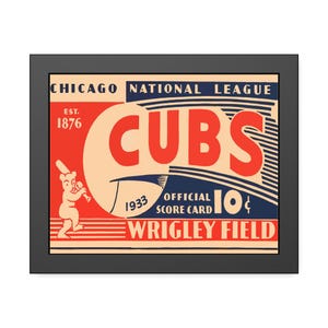 1933 Vintage Chicago Cubs Baseball - Digital Reproduction - Etsy