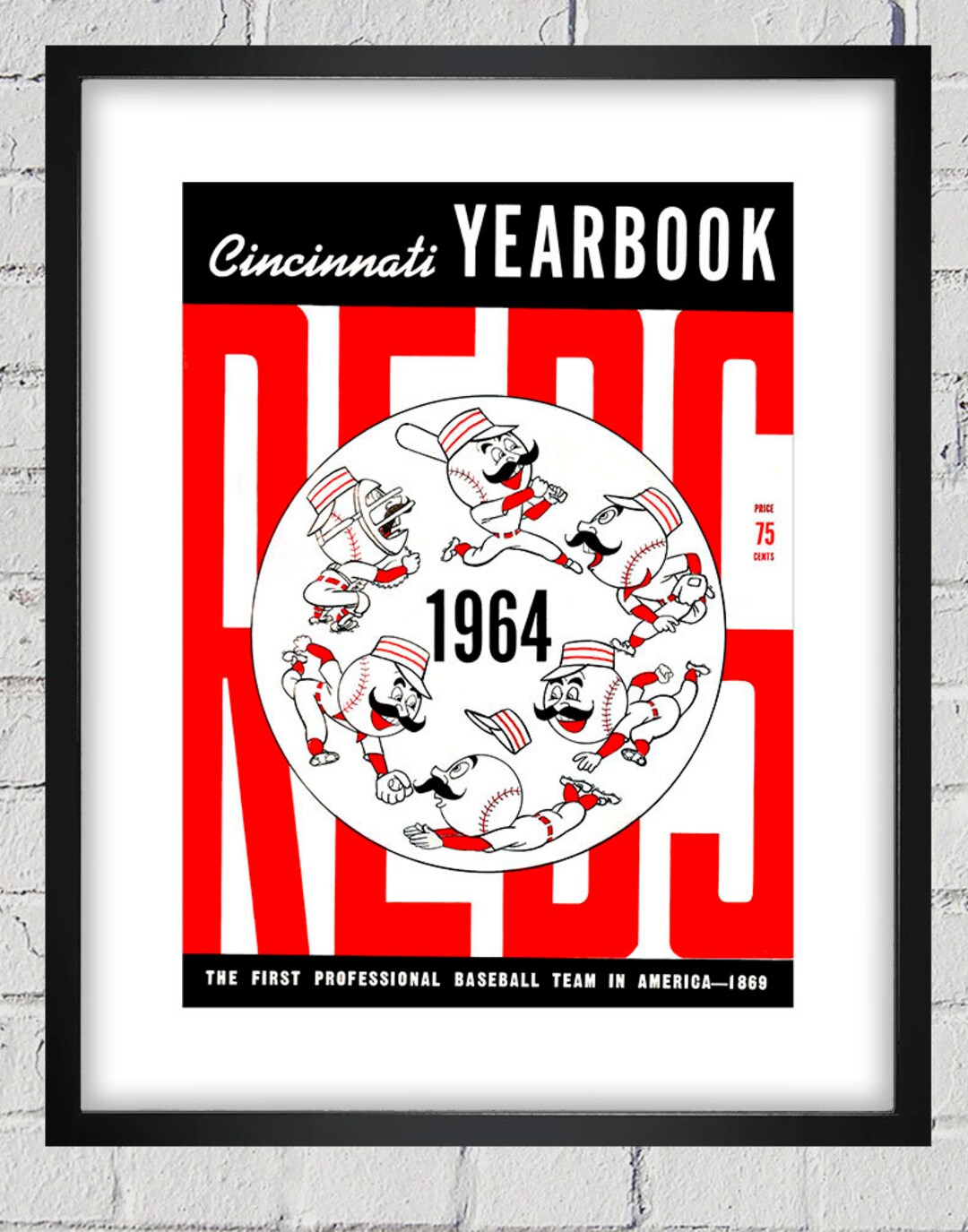 1964 Vintage Cincinnati Reds Yearbook Cover - Digital Reproduction - Etsy