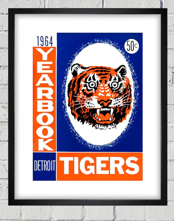 1964 Vintage Detroit Tigers Yearbook Cover Digital | Etsy
