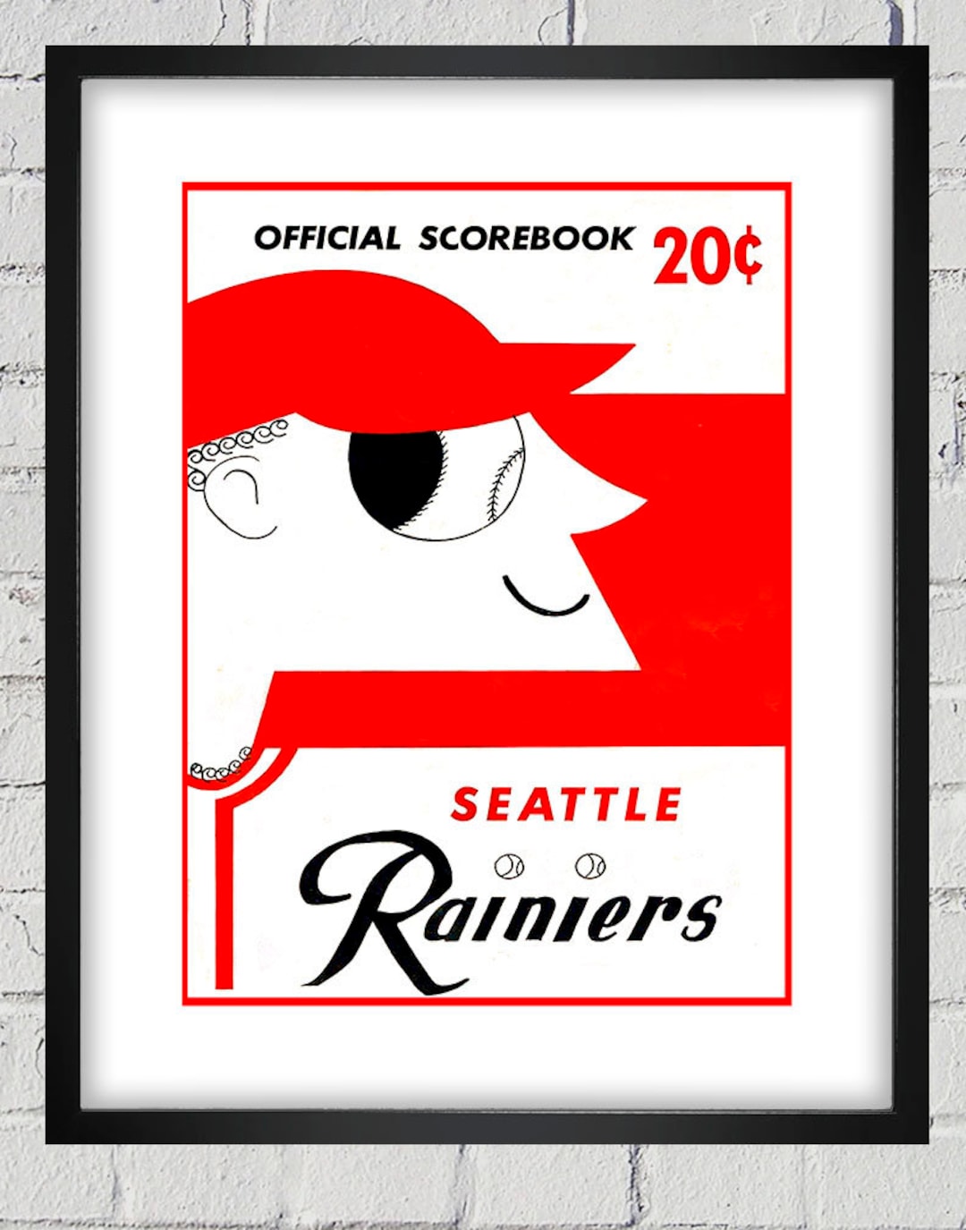 1956 Vintage Seattle Rainiers Program Cover - Digital Reproduction - Etsy