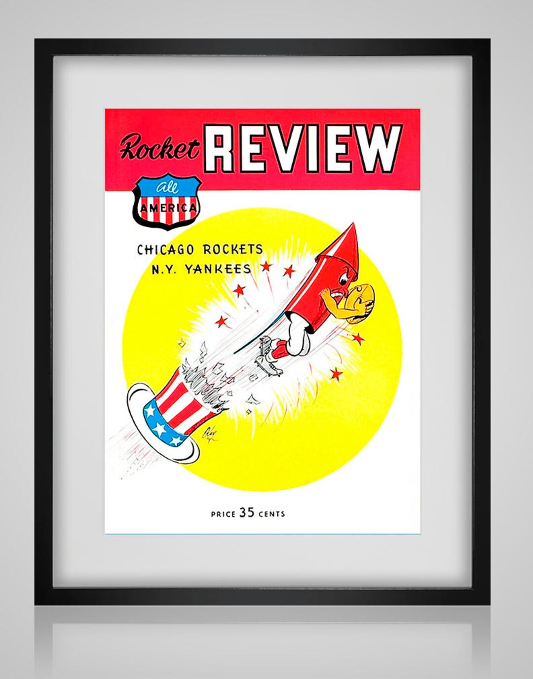 1948 Vintage Chicago Rockets Football Program - Digital Reproduction - Etsy