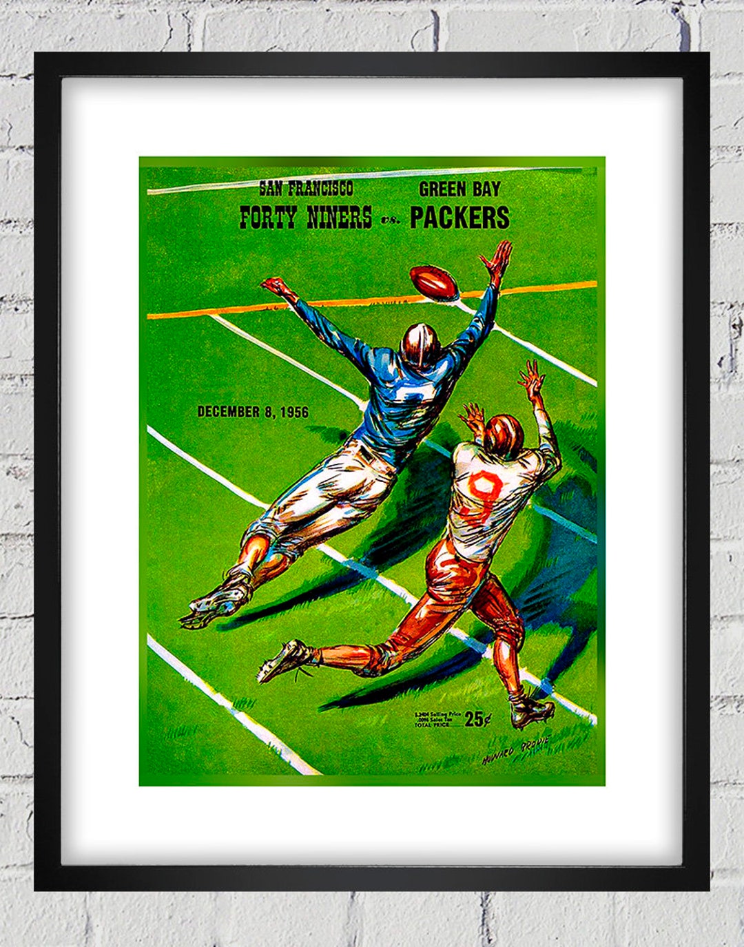 1956 Vintage San Francisco 49ers - Green Bay Packers Football Program ...