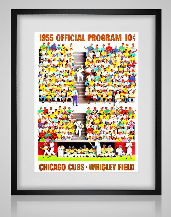 1955 Vintage Chicago Cubs Program Digital Reproduction | Etsy