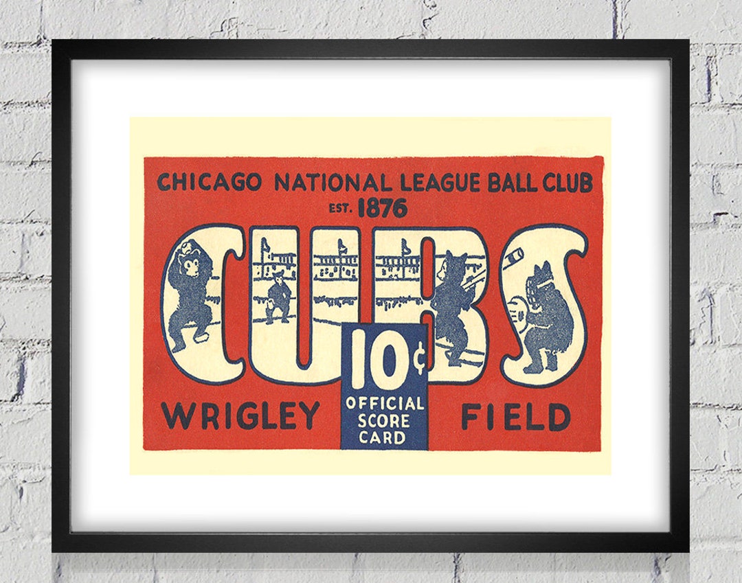 1929 Vintage Chicago Cubs Baseball - Digital Reproduction - Etsy