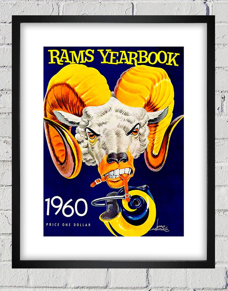 1960 Vintage Los Angeles Rams Yearbook Digital Reproduction - Etsy