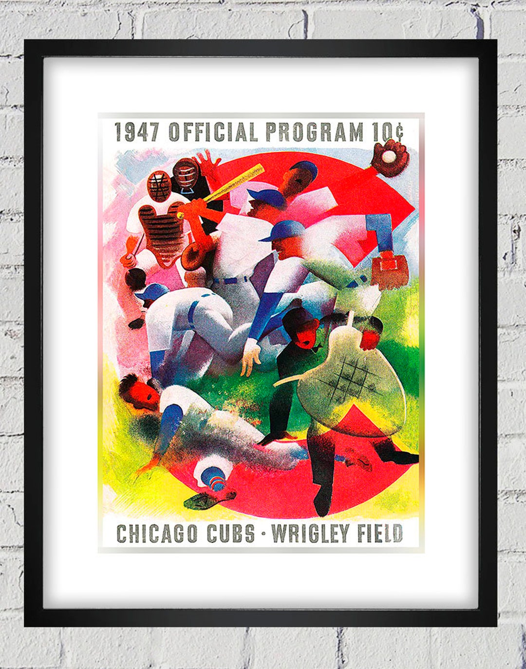 1947 Vintage Chicago Cubs Program Cover - Digital Reproduction - Etsy