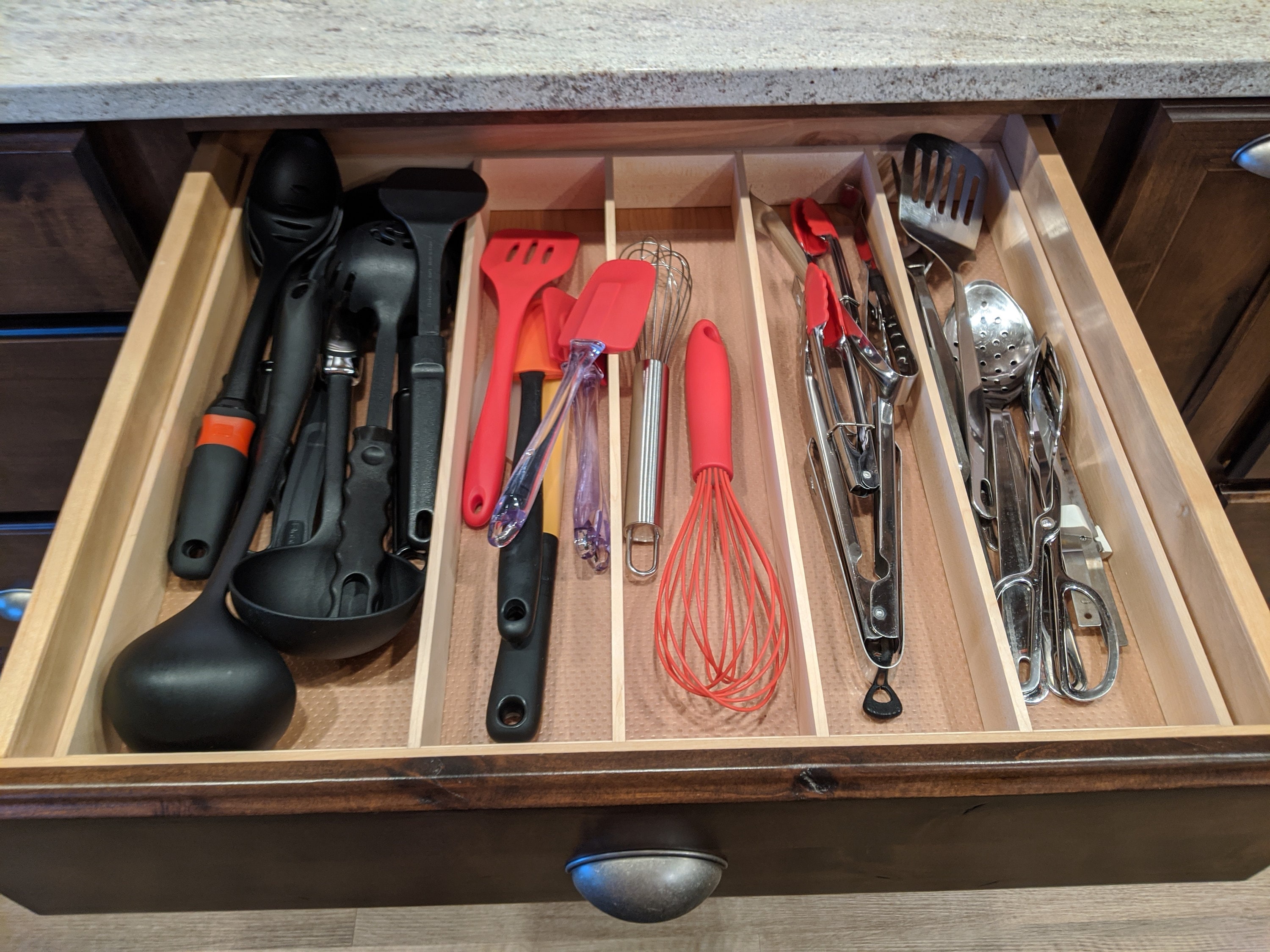 Custom Made Kitchen or Anywhere Drawer Organizer Solid - Etsy