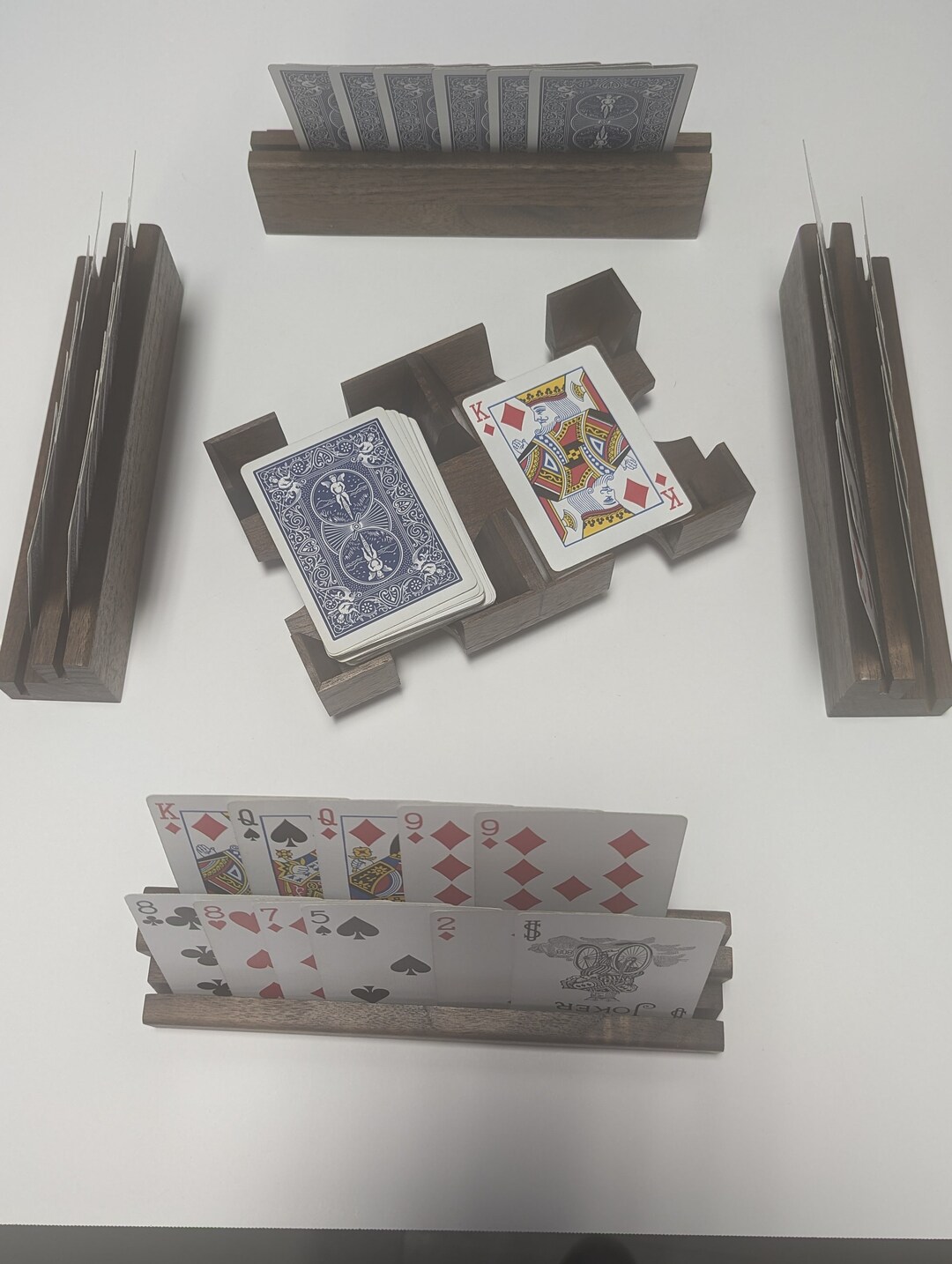 Deluxe Card Play Sets in Solid Walnut Wood - Etsy