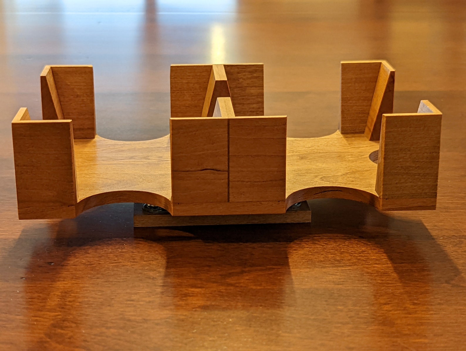 4 Deck Cherry Wood Canasta / Uno Card Tray 1-1/2 Deep - Etsy