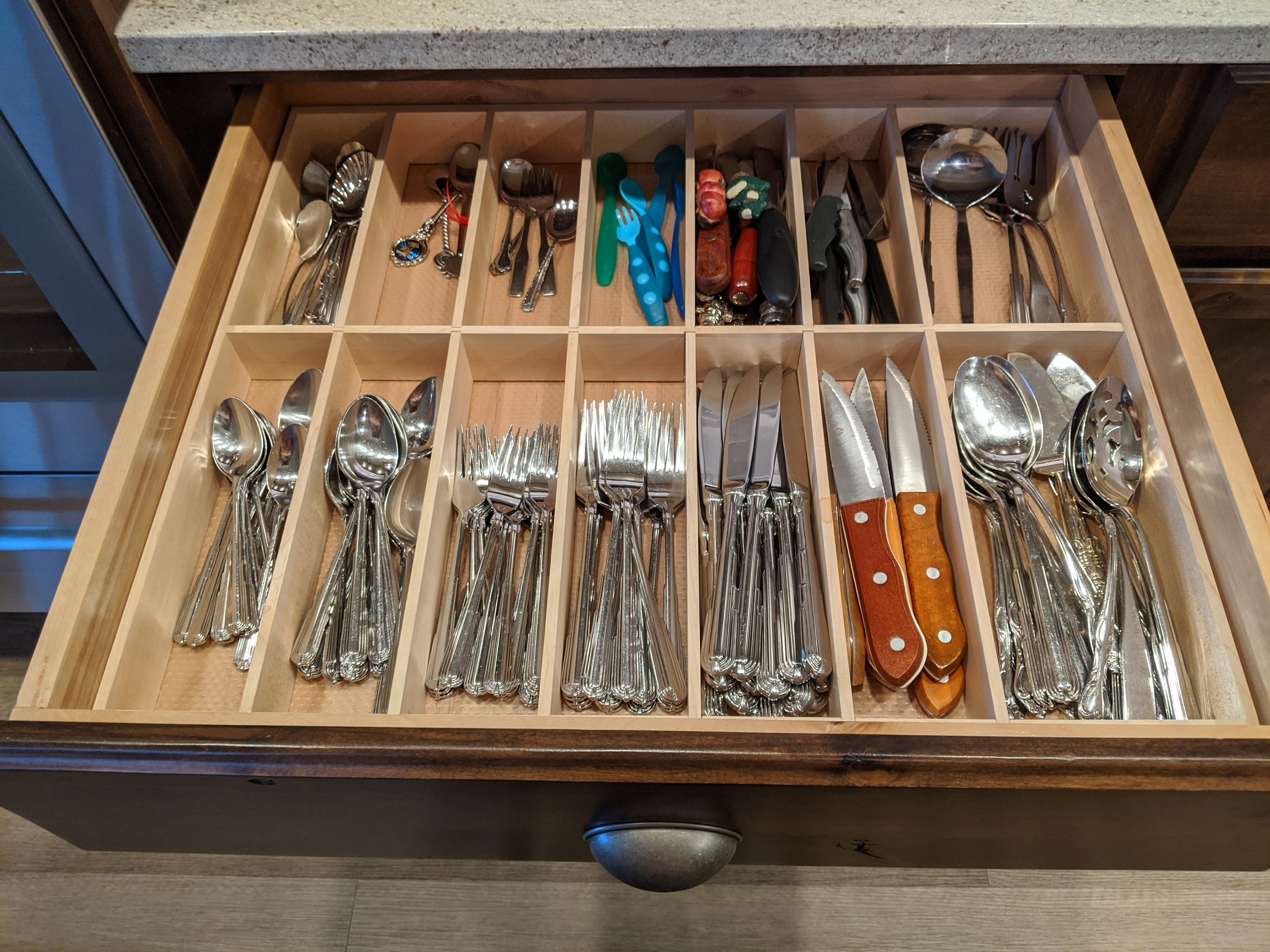 Custom Made Kitchen or Anywhere Drawer Organizer Solid - Etsy