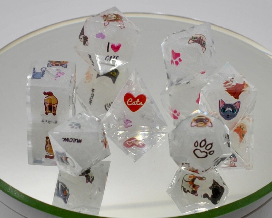 The Cats Meow Full Size Dice Set - Etsy