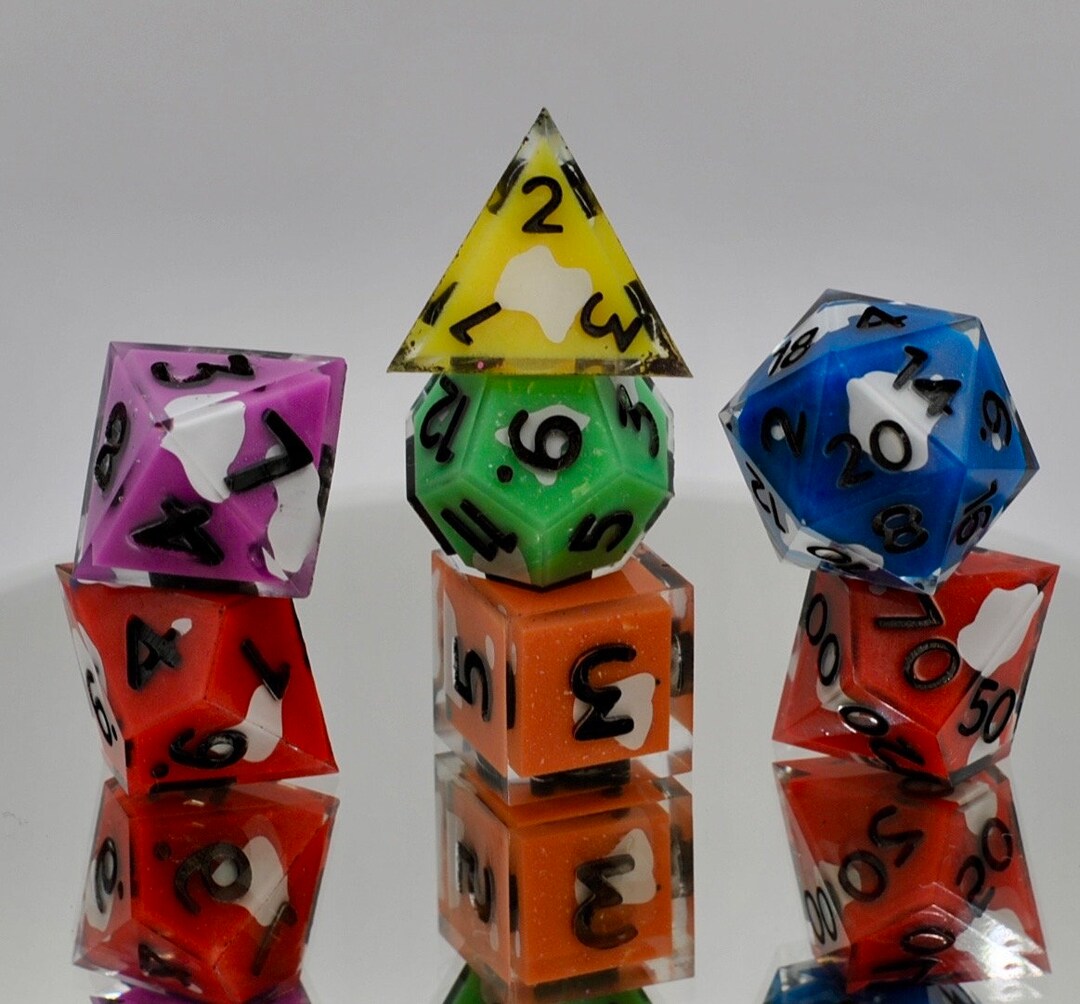 Rainbow Cow Dice V2 - Etsy