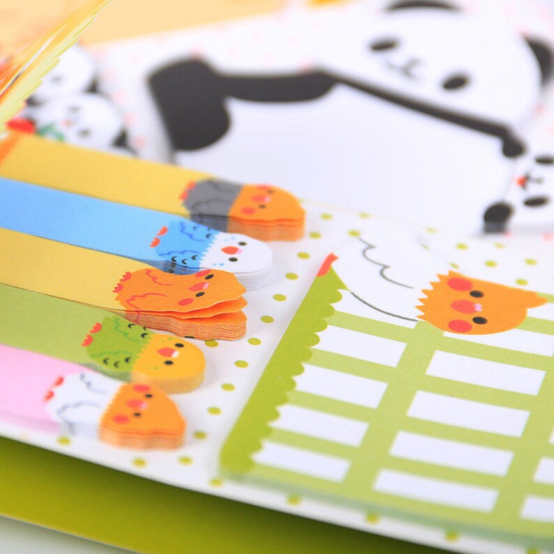 Bird Cage Sticky Notes Kawaii Stationery Bird Memo Pad Cute - Etsy