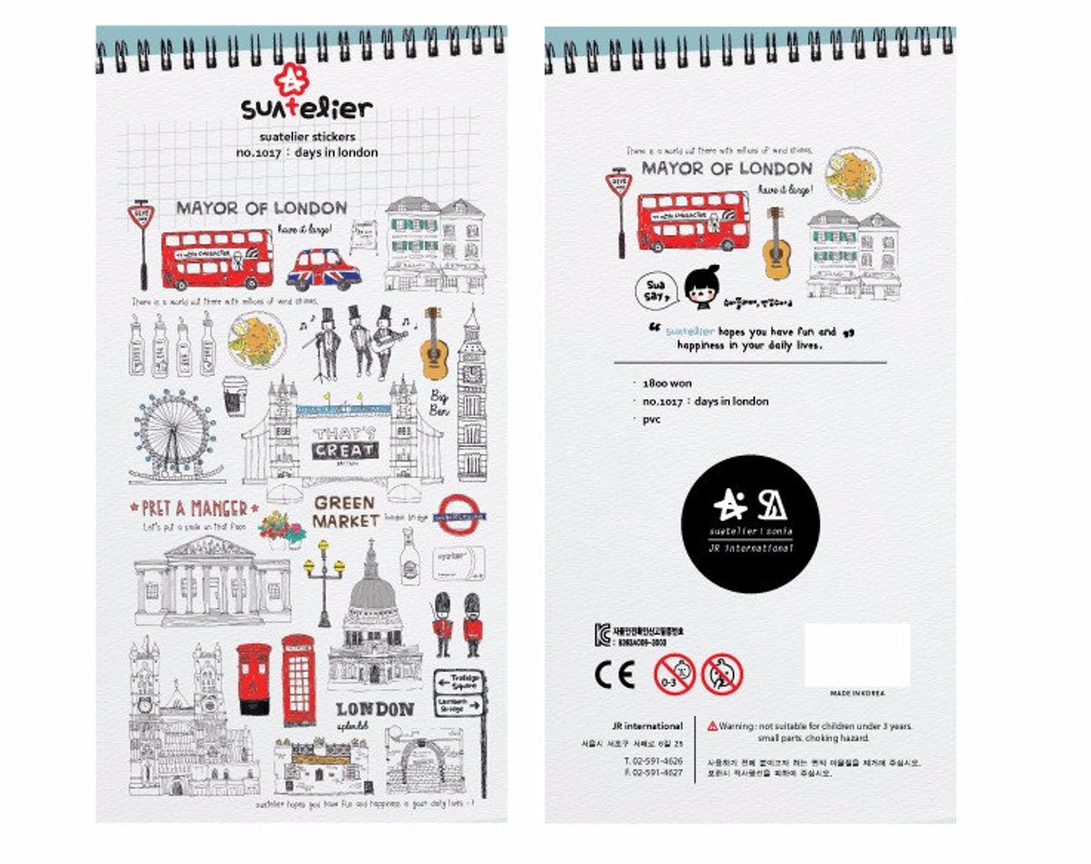 London Sticker Set Translucent Stickers Scrapbook Deco - Etsy