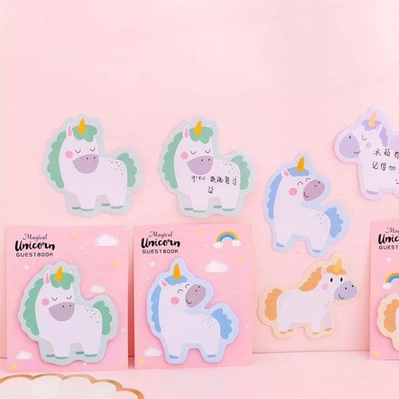 Unicorn Memo Pad Unicorn Sticky Notes Planner Supplies - Etsy Unicorn Memo Pad Unicorn Sticky Notes Planner Supplies - Etsy