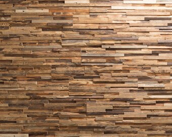 Wood Wall Panel Cladding Tiles Antique Wood Brushed expo | Etsy