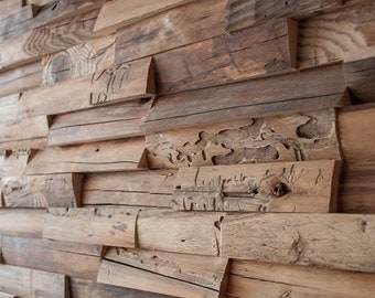 Reclaimed Wood Wall Tiles | Etsy