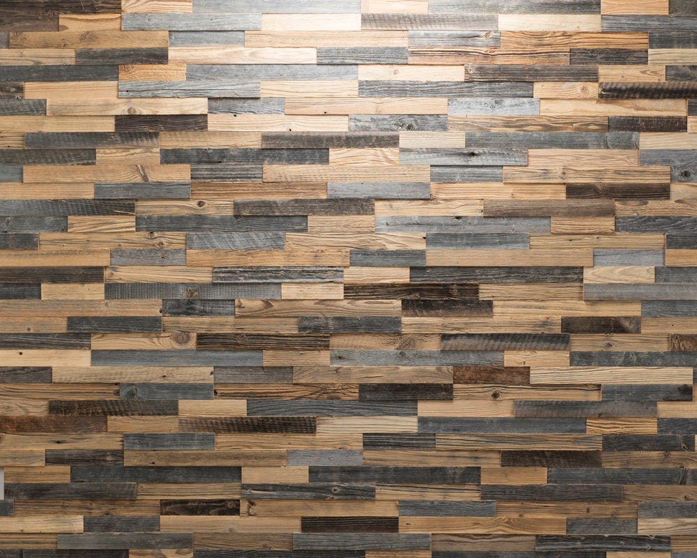 Wood Wall Panel Cladding Tiles Antique Wood Brushed largo - Etsy Canada