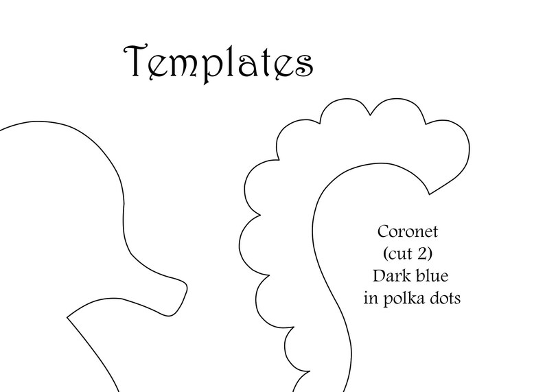 Felt Seahorse Pattern PDF ornament Seahorse sewing pattern | Etsy