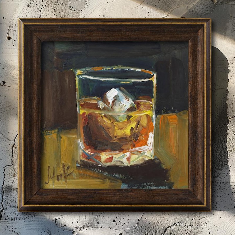 Original Art Bar Scene - Etsy