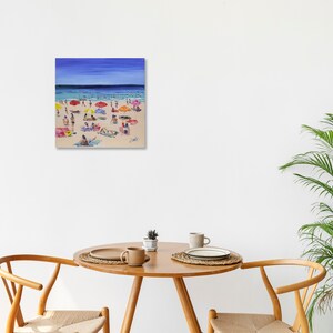 Aerial Beach Painting Laguna Beach Original Art Beach Oil Painting on ...