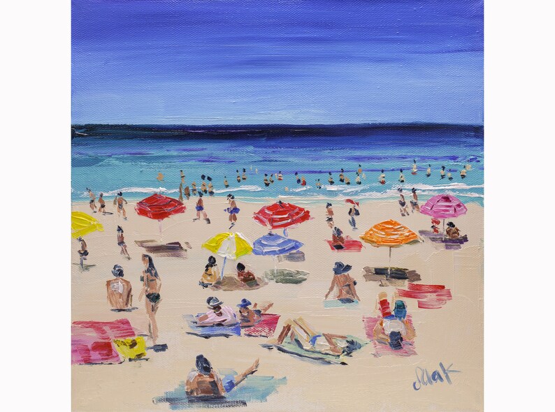 Aerial Beach Painting Laguna Beach Original Art Beach Oil - Etsy
