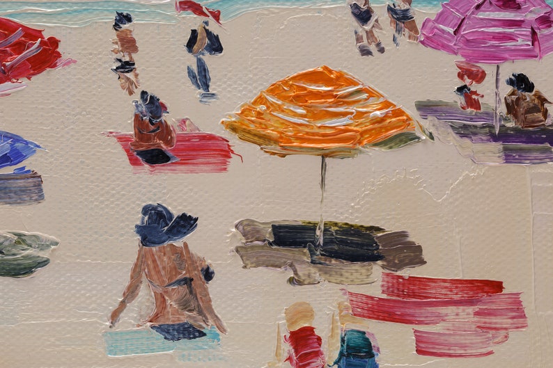 Aerial Beach Painting Laguna Beach Original Art Beach Oil - Etsy