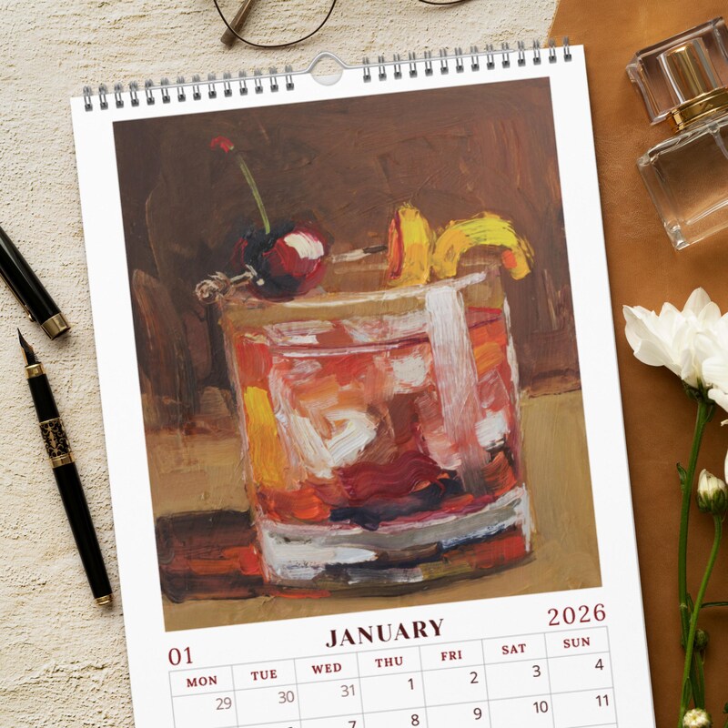 Drink 2026 Wall Calendar - Etsy