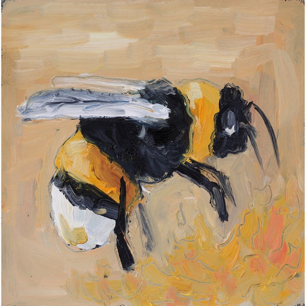 Bee Painting - Etsy