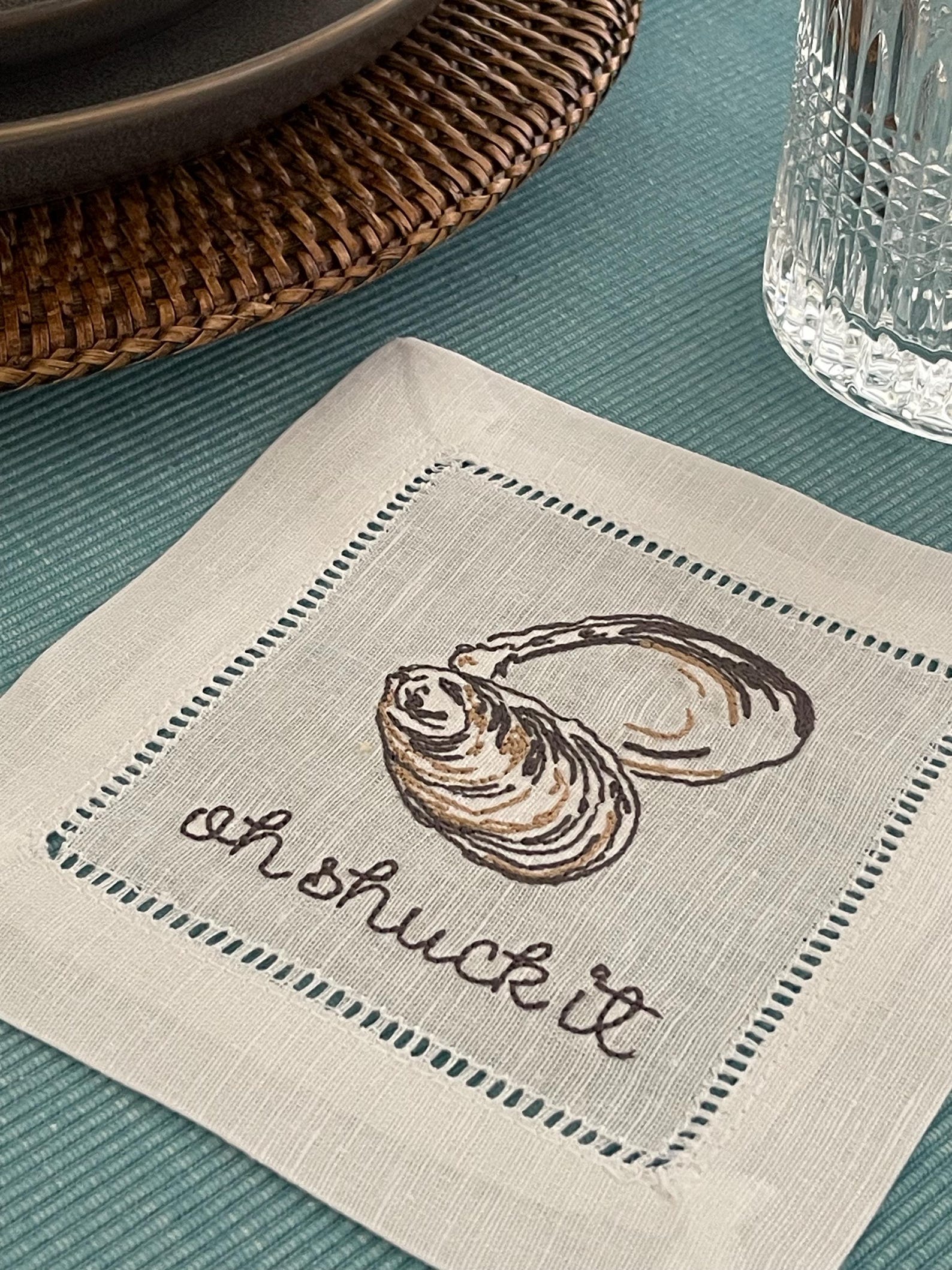 Oh Shuck It Oyster Cocktail Napkins - Etsy