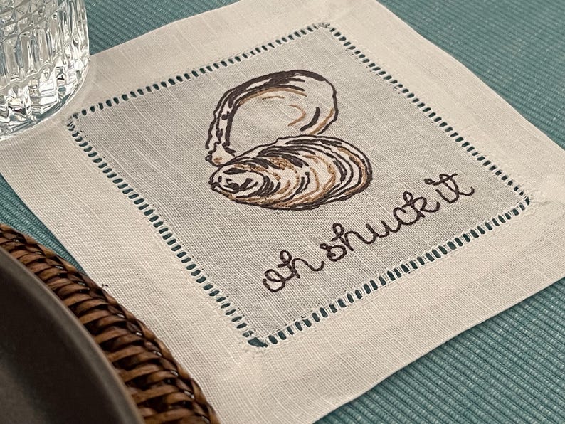 Oh Shuck It Oyster Cocktail Napkins - Etsy