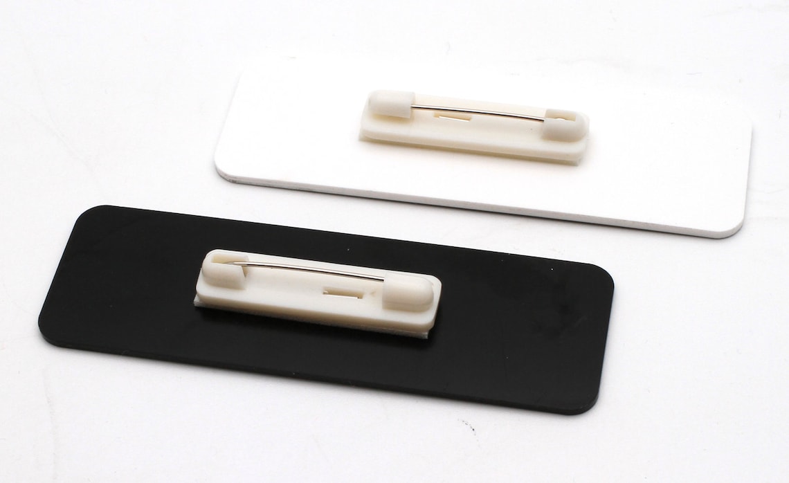 Personalised Premium Name Badge Staff ID Tag With Pin Design - Etsy UK