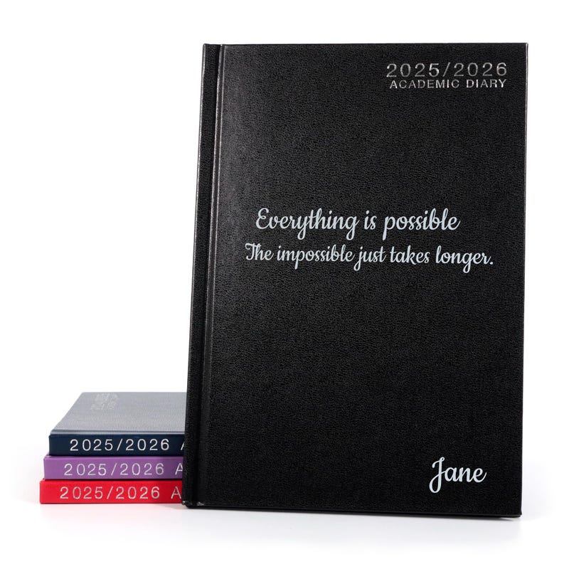 Personalised Academic Diary 2025 2026 - Etsy UK