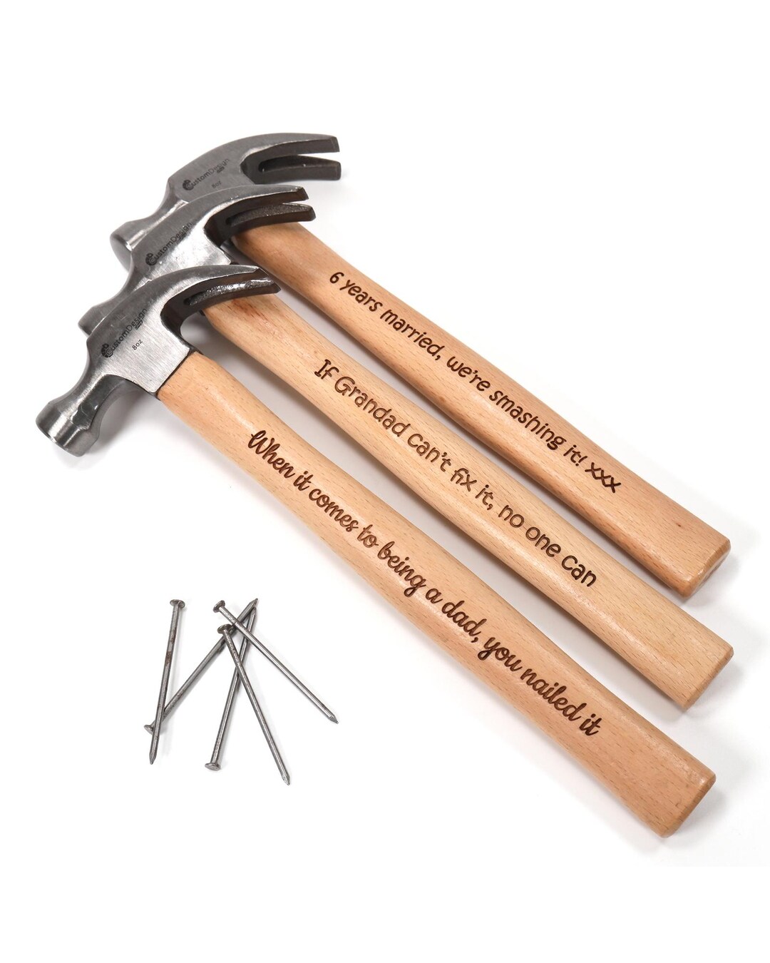 Personalised Custom Hammer | Laser Engraved Tool | Great Birthday ...