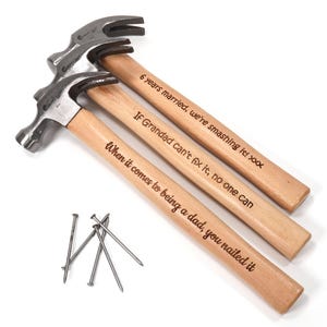 Personalised Custom Hammer | Laser Engraved Tool | Great Birthday ...
