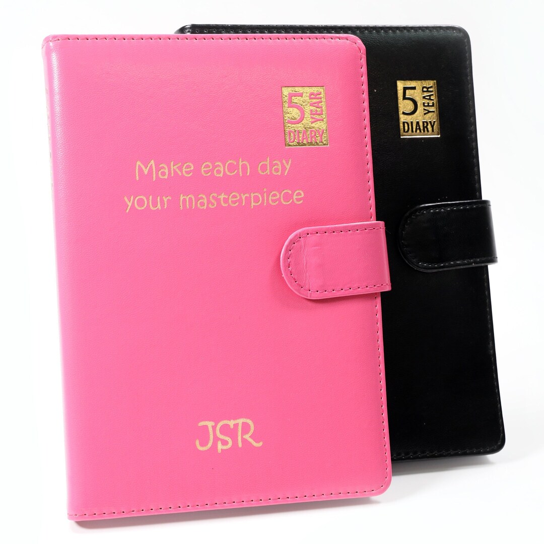 Personalised Custom Premium 5 Year Diary Organiser A5 Size | Design A ...