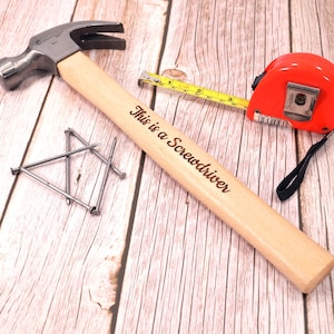 Personalised Custom Hammer | Laser Engraved Tool | Great Birthday ...