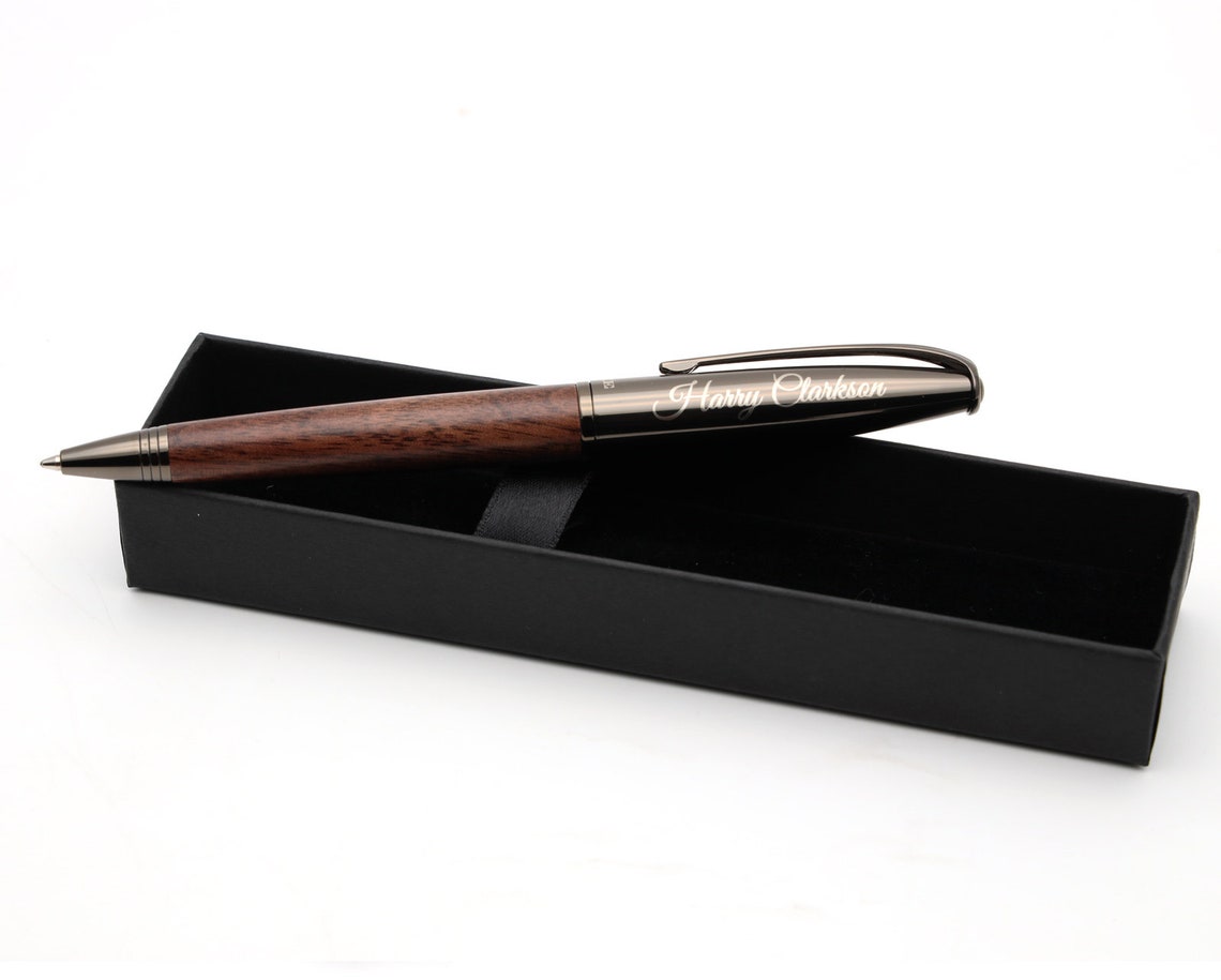 Personalised Custom Luxury Wooden Pen Gift Box Design A - Etsy UK