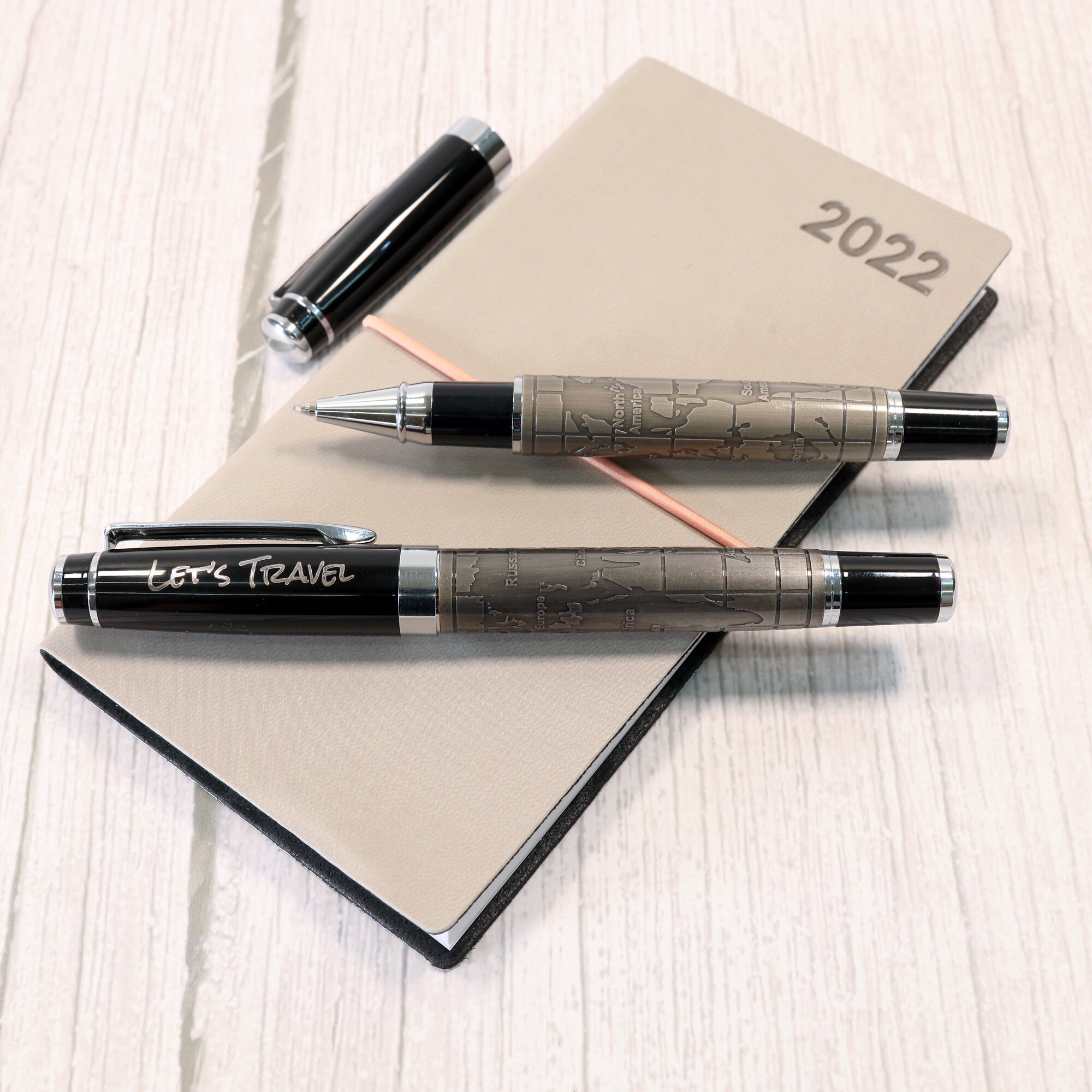 Personalised Custom Premium World Map Design Metal Pen Gift | Etsy