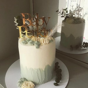 Baby Shower Cake Topper front of Cake Topper, Top of Cake, Baby Shower ...