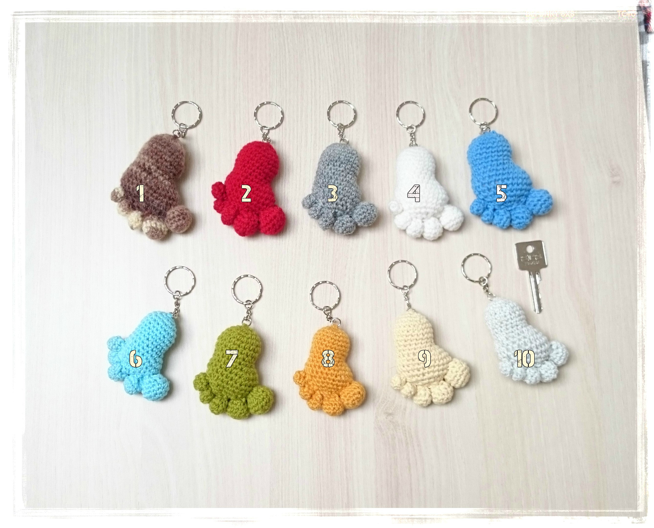 Foot Keychain Hand knit little foot Keyring Funny foot Key | Etsy