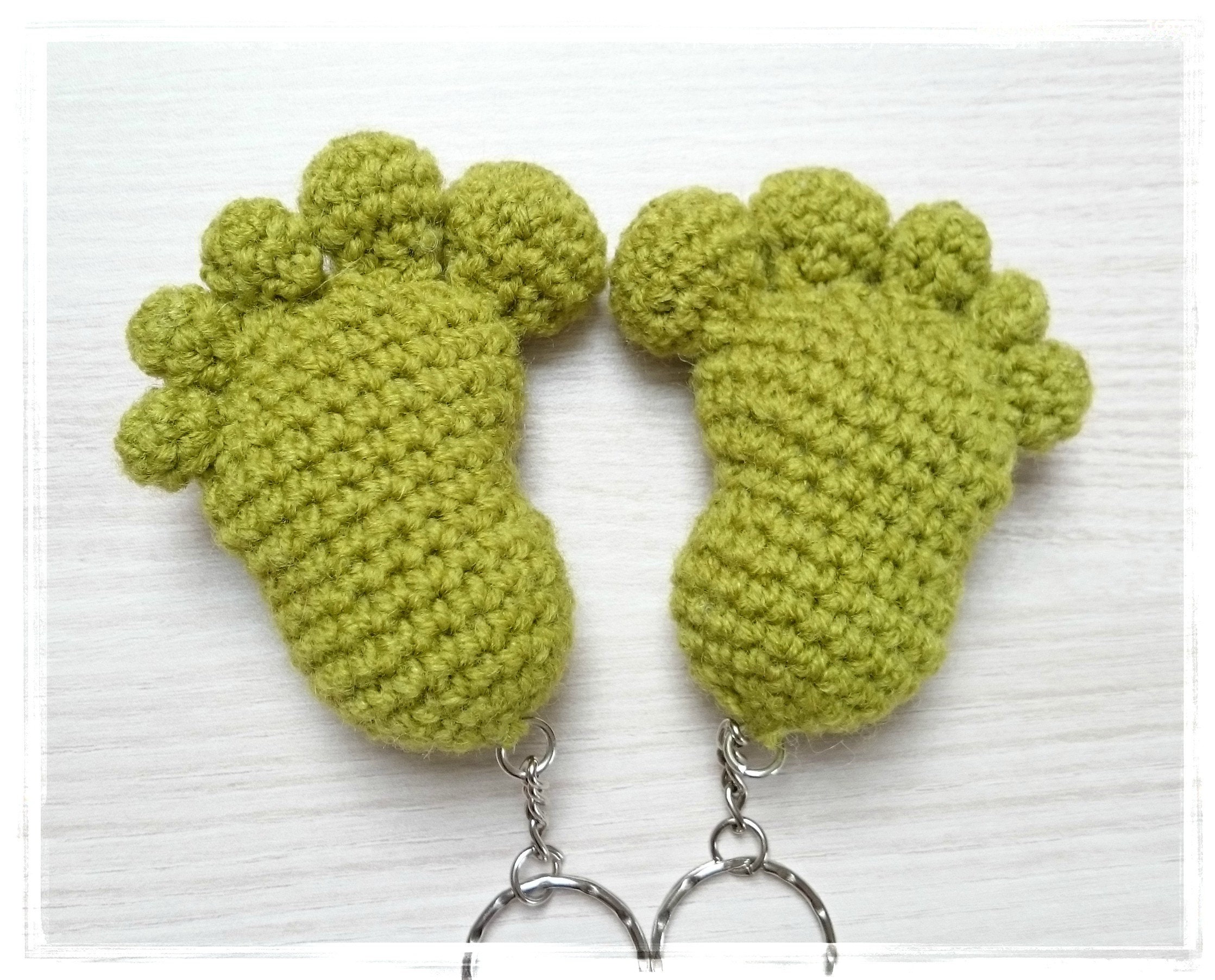 Shrek Foot Keychain Crochet Green Foot Keyring Shrek and | Etsy
