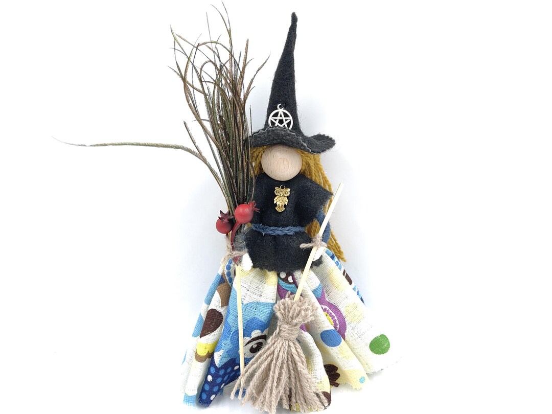 Good Luck Kitchen Witch Doll, Fairy Witch Poppet Figurine, New Home ...