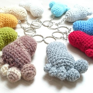 Foot Keychain, Hand Knit Little Foot Keyring, Funny Foot Key Holder ...