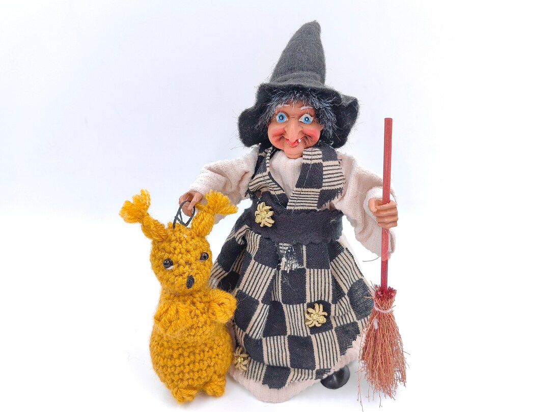 Good Luck Witch Doll With Cute Mini Squirrel Amgurumi, Christmas Fairy ...
