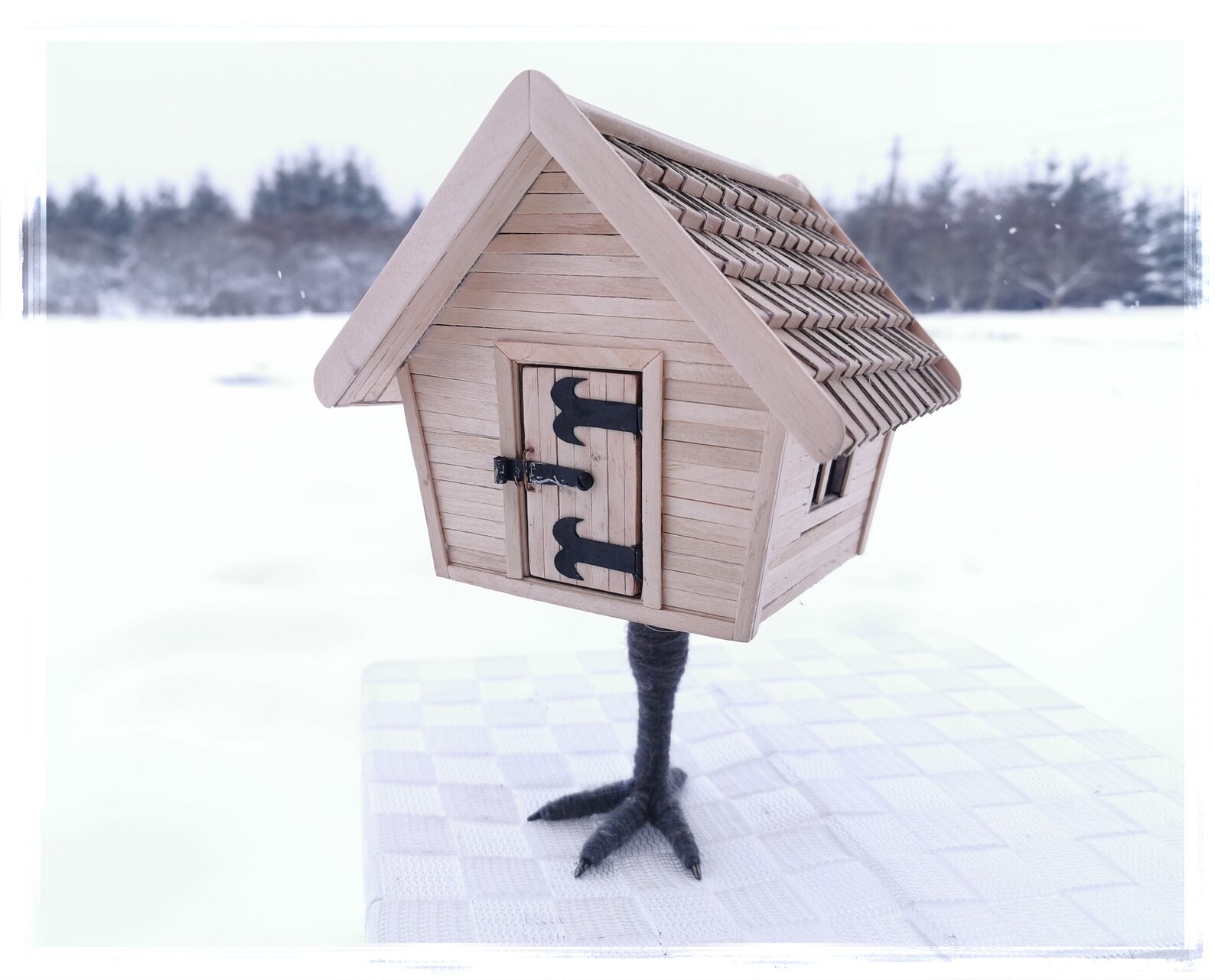 House on Chicken Leg Cute Gift for Home Decor Handmade Baba - Etsy