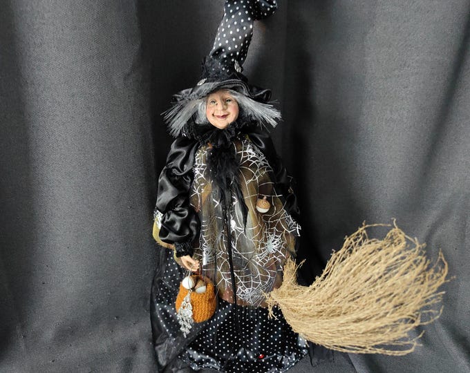 20'' Large Good Luck Kitchen WITCH Doll, Halloween Witch Figurine, New ...