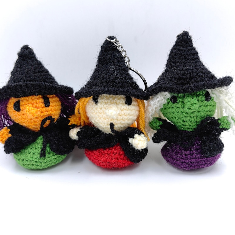 Witch Keychain - Etsy