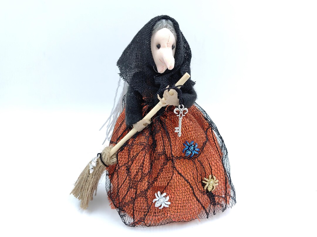 Good Luck Kitchen Witch Doll Spider Web New Home Gift Hedge Witch ...